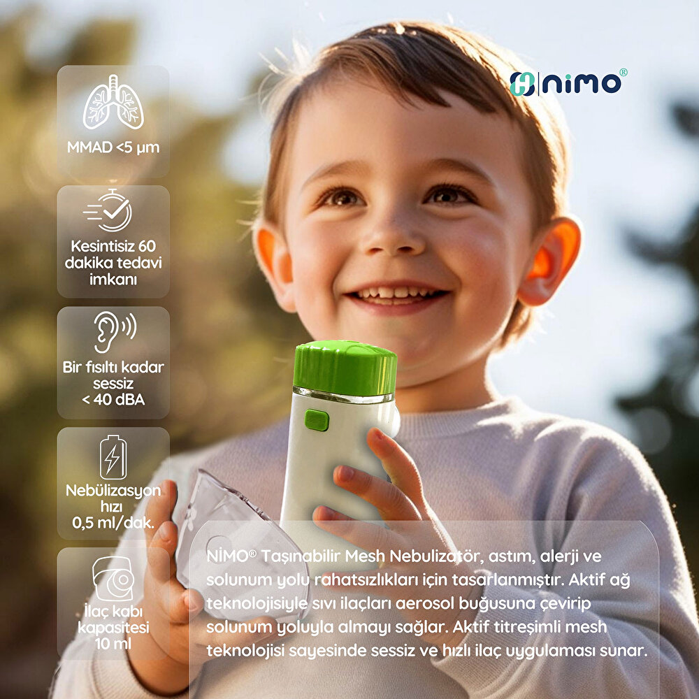 Nimomed Nimo Taşınabilir Mesh Nebulizatör - ebebek
