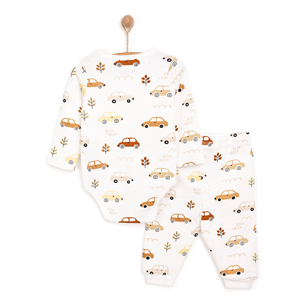 HelloBaby Hayvanlar Baskılı Yenidoğan Erkek Body-Patiksiz Alt Erkek ...