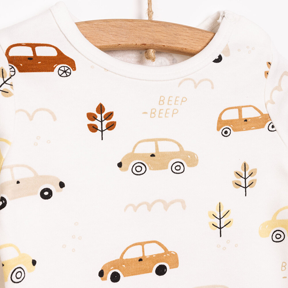 HelloBaby Hayvanlar Baskılı Yenidoğan Erkek Body-Patiksiz Alt Erkek ...