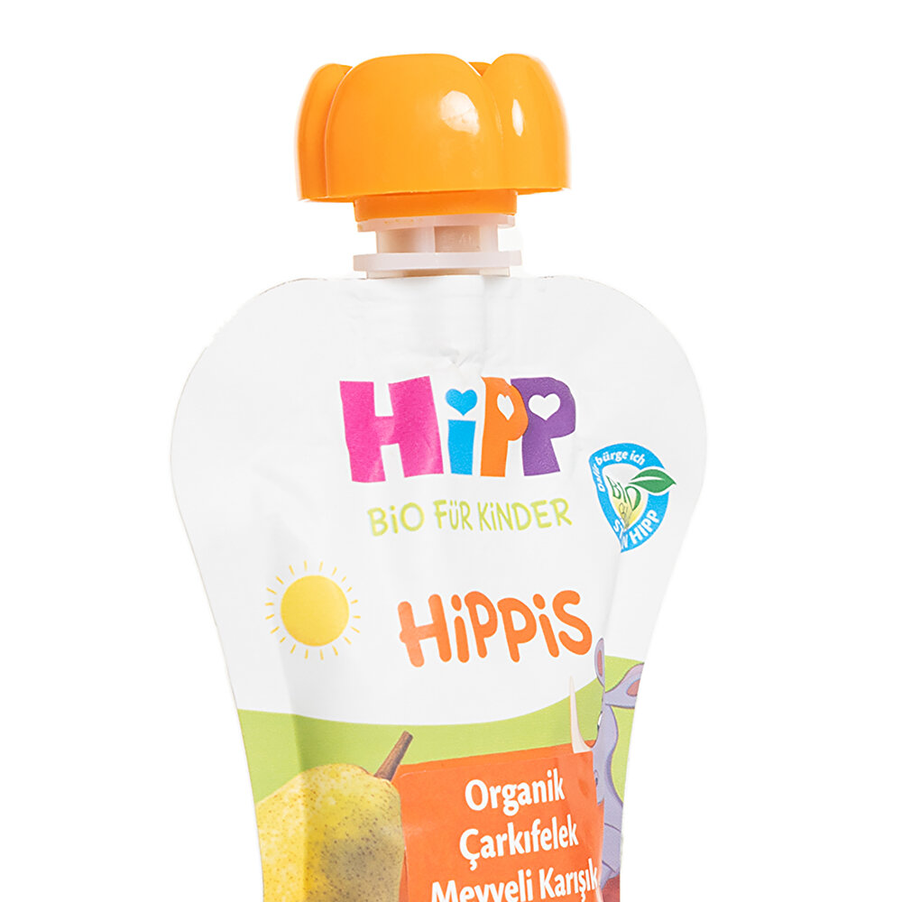 HiPP Organik Çarkıfelek Meyveli Karışık Meyve Püresi 100gr - ebebek