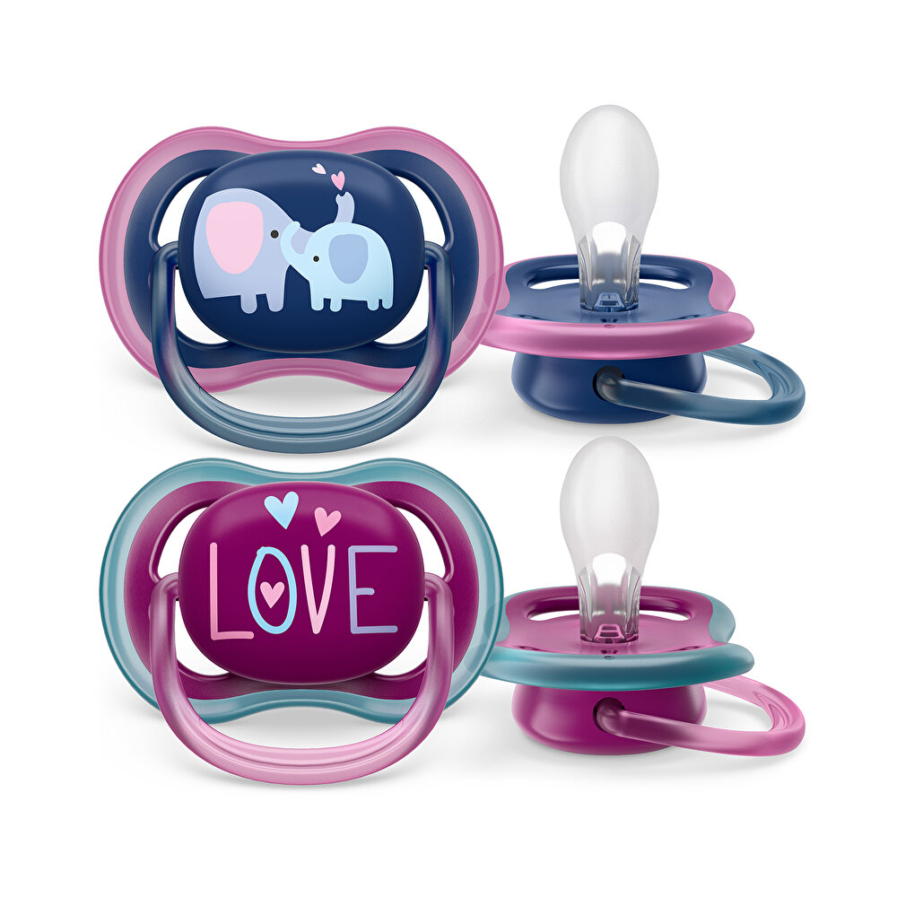 Philips Avent Ultra Air Emzik 18+ Ay, 2'li Paket, Kız - ebebek