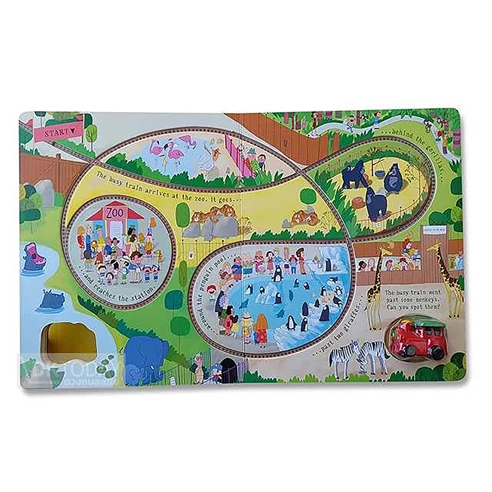 Mega Kids Lab Wind Up: Pull-back Busy Train Book - ebebek