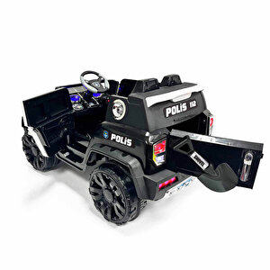 baby toys 12 V Polis Akülü Araba Uzaktan Kumandalı 4*2 - ebebek